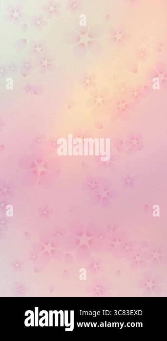 Elegant Sakura Petals with Pastel Color Gradient High Quality Loop ...