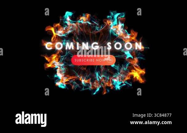 the word coming out of fire in a black background Stock Video Footage ...