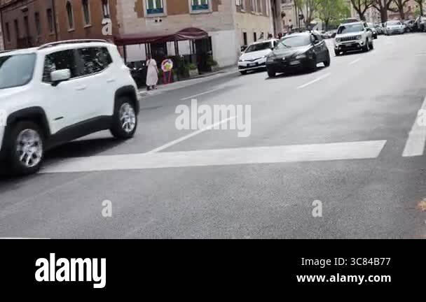 Vatican - April, 23, 2025: Cars driving on city road in Rome near ...