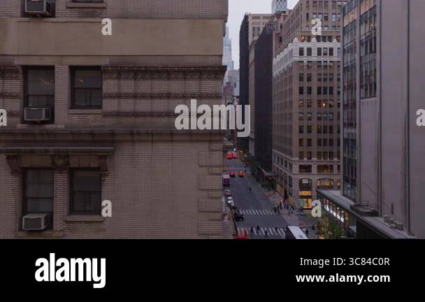 Aerial view capturing Midtown Manhattan office and residential ...