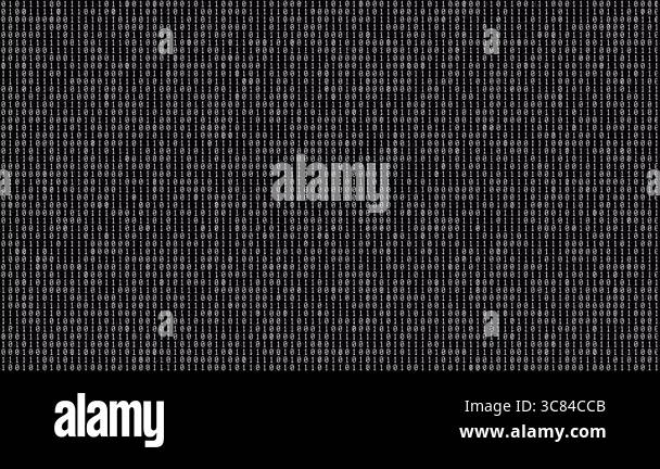 Binary code concept. Binary code in the technological space Technology ...