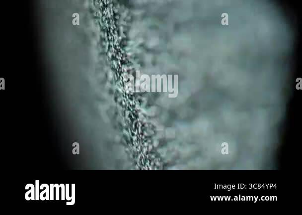 Detailed close-up shows television static interference pattern from an ...