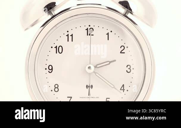 Time is running, alarm clock in time lapse, closeup Stock Video Footage ...