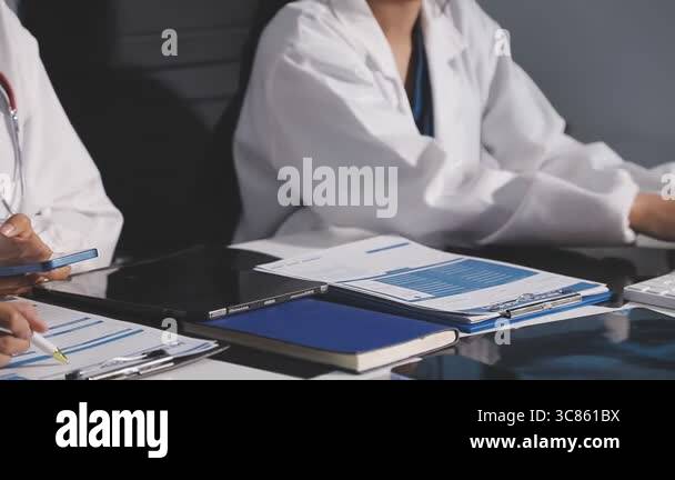 doctor working in hospital office Stock Video Footage - Alamy
