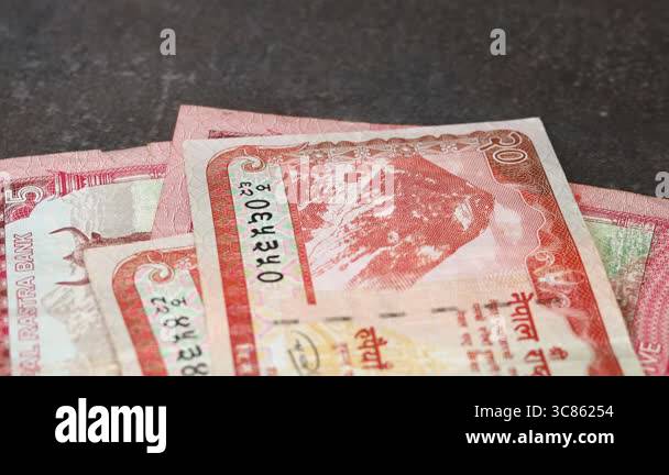 Nepal money. Nepalese rupees, various denominations. Financial and ...