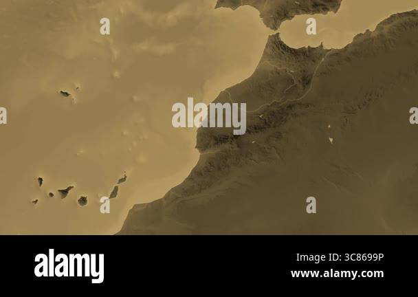 Morocco map - drive. Border. Sepia Stock Video Footage - Alamy