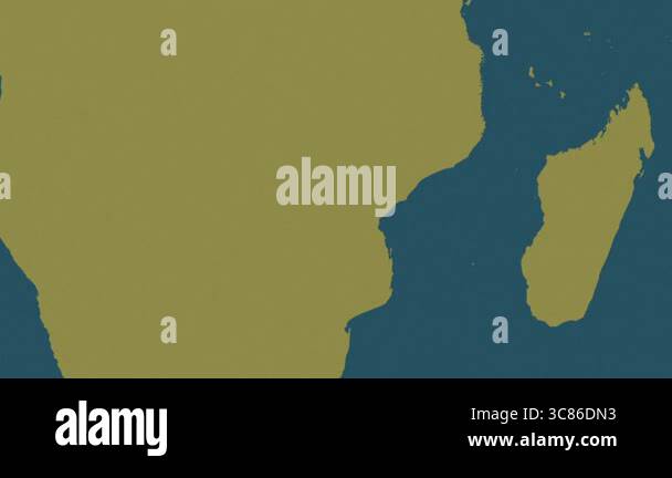 Mozambique map - drive. Regions. Pattern Stock Video Footage - Alamy