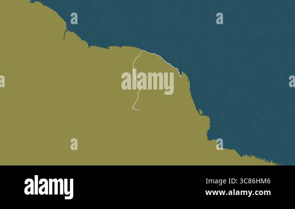 French Guiana map - glide. Border. Pattern Stock Video Footage - Alamy