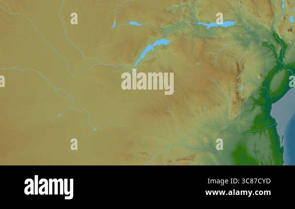 Zimbabwe map - drive. Regions. Physical Stock Video Footage - Alamy