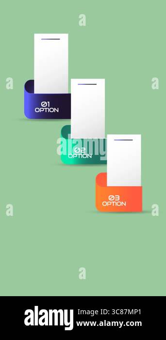 powerpoint presentation template.three square title box chart Stock ...