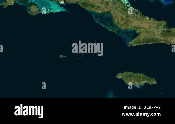 Cayman Islands - Little Cayman and Cayman Brac close-up - satellite ...