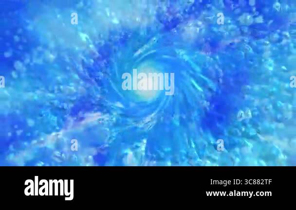 Glowing spiral-shaped bright spectacular whirlpool of mother-of-pearl ...