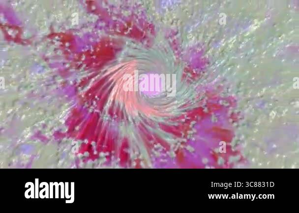 Glowing spiral-shaped bright spectacular whirlpool of mother-of-pearl ...