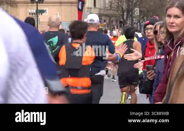 Prague, Czech Republic - April 5, 2025: Generali Half Marathon Prague ...