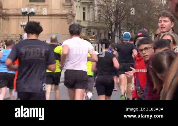 Prague, Czech Republic - April 5, 2025: Generali Half Marathon Prague ...