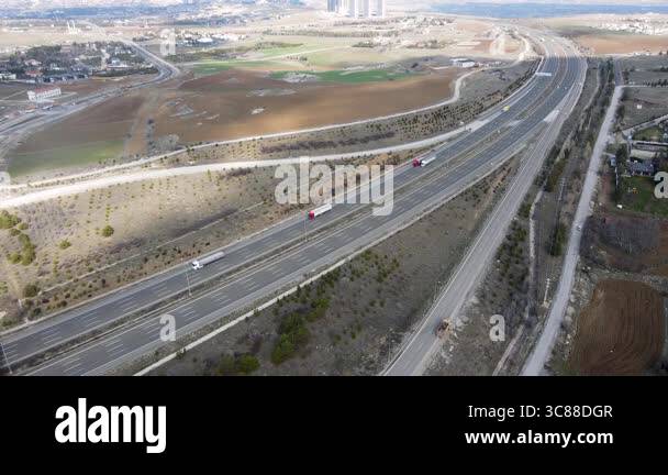 Footage of highway with heavy vehicle traffic Stock Video Footage - Alamy