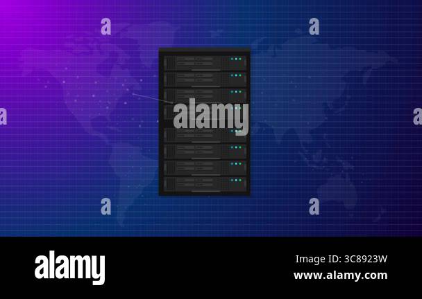 Web server technology mainframe rack storage web hosting big data ...