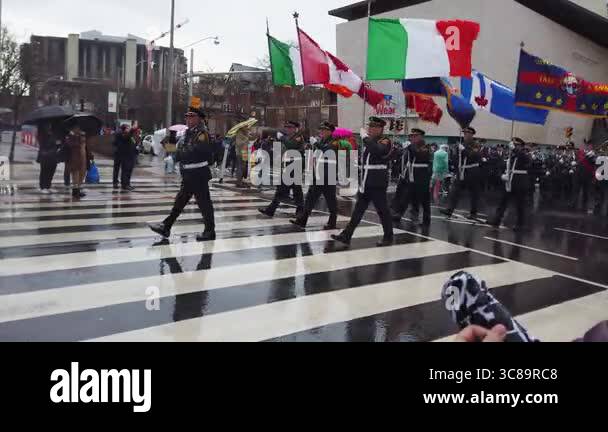 TORONTO, CANADA - MARCH 17, 2025: St. Patrick's Day parade in Toronto ...