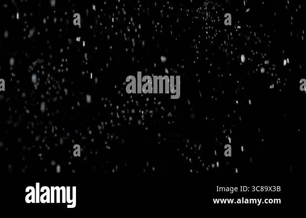 Tiny dust randomly flying in the smoky air, empty space template for ...