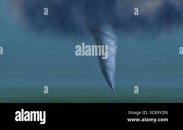 3D animation of supercell formation, illustrating the development of ...