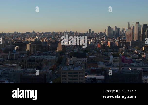Sprawling Queens borough, NYC skyline with towering skyscrapers ...