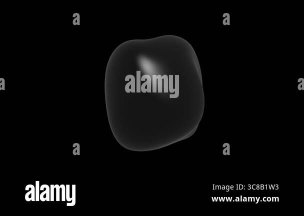 Black sphere on dark bg rotate endless 4k Stock Video Footage - Alamy