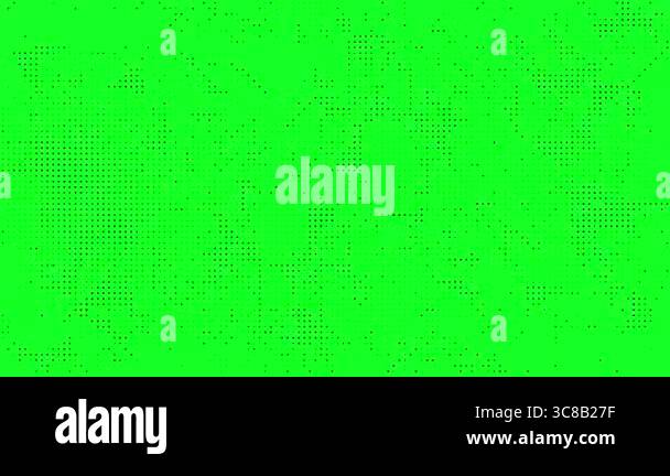 green screen halftone animated dotted textured abstract loop motion background animation Stock ...