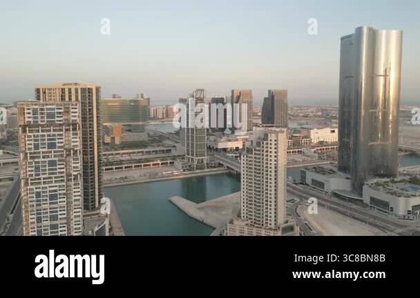 Abu Dhabi, UAE - 25th april, 2025: aerial sunny panorama Abu Dhabi ...