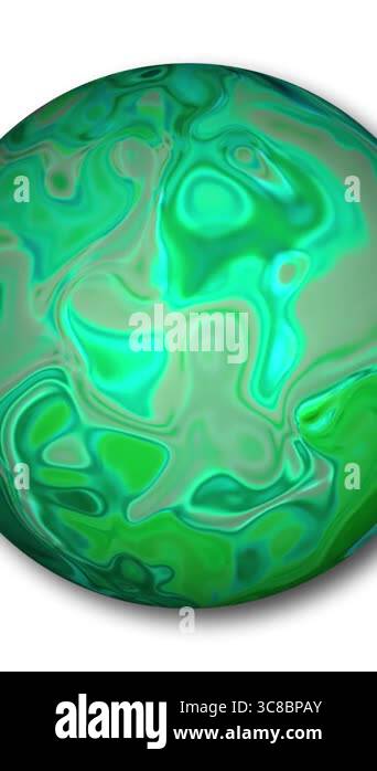Colorful sphere animation in abstract style. Seamless loop on a clean ...