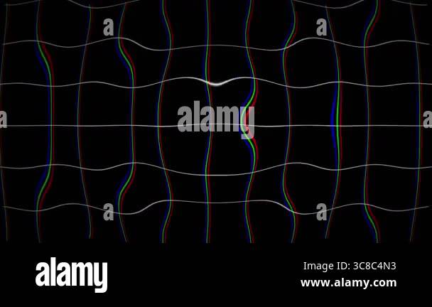 Wavy grid pattern with RGB split background animation. High quality 4k ...