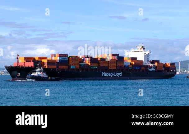 Liberian flagged container ship Stock Videos & Footage - HD and 4K ...