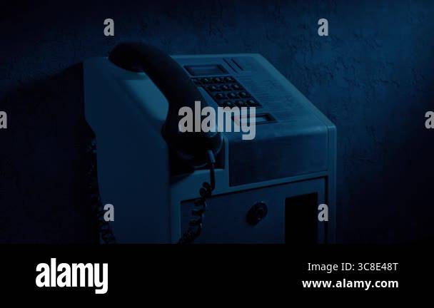 Payphone Rings In The Dark Stock Video Footage - Alamy