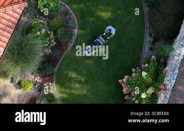 Landscaped backyard in residential Stock Videos & Footage - HD and 4K ...