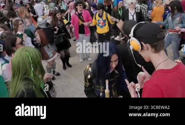 Bucharest, Romania - April 27, 2025: Cosplayers at the East European ...