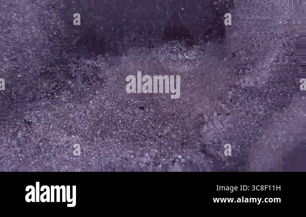 Paint flux. Ink background. Defocused purple color chemical liquid mix ...