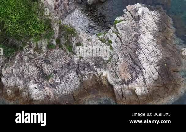Man Tau Tsui coastal view, Sai Kung HK, April 21st, 2025 Stock Video ...
