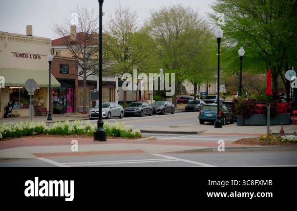 The central square in COVINGTON, GA US - March 30, 2025. High quality ...