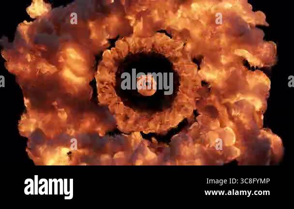 Fire explosion opener, revealer, transition, overlay. Dynamic visual ...