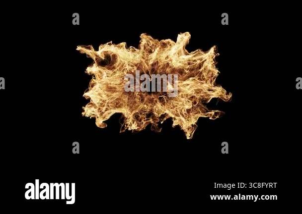 Glowing Particle Cloud Over a Dark Background Isolated for transition ...