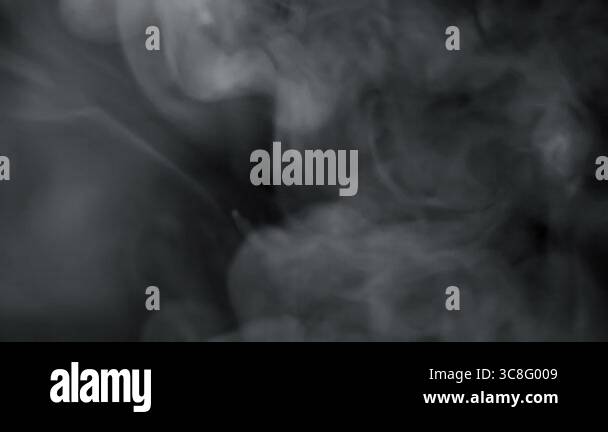 Smoke Element For Transition Overlay Isolated On black Background HD ...