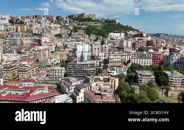 Naples Skyline At Naples In Campania Italy. Cityscape Scenery. Downtown ...
