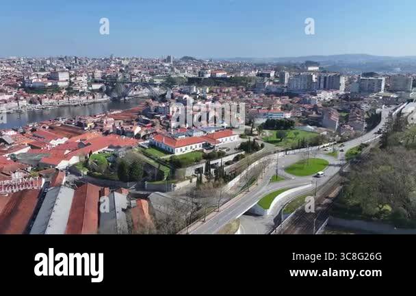 Gaia Skyline At Vila Nova De Gaia In Porto District Portugal. Coast ...