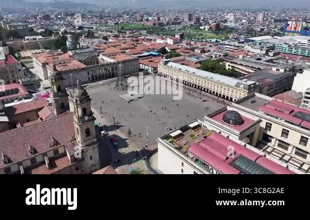 Bolivar Square At Bogota In District Capital Colombia. High Rise ...
