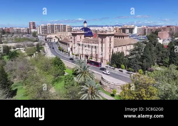Fine Arts Museum At Valencia In Valence Community Spain. Museum Scenery ...