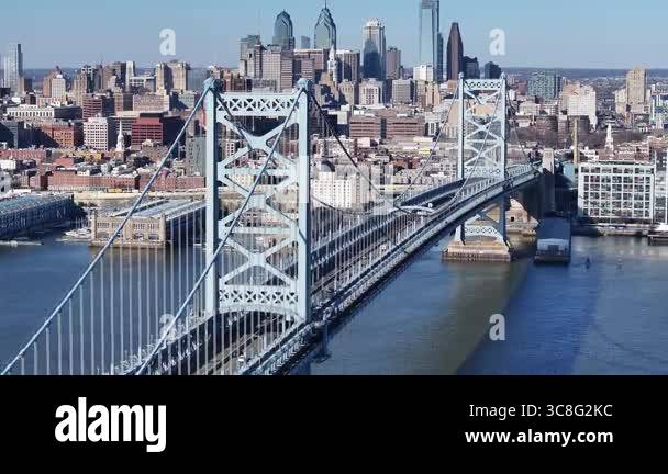 Benjamin Franklin Bridge At Philadelphia In Pennsylvania United States ...