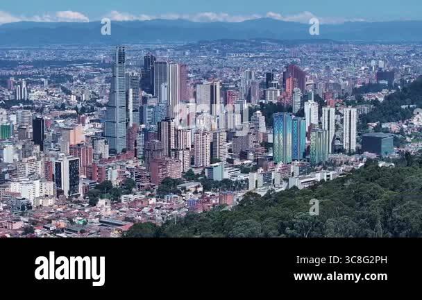 Bogota Skyline In District Capital Colombia. Metropolis Downtown ...