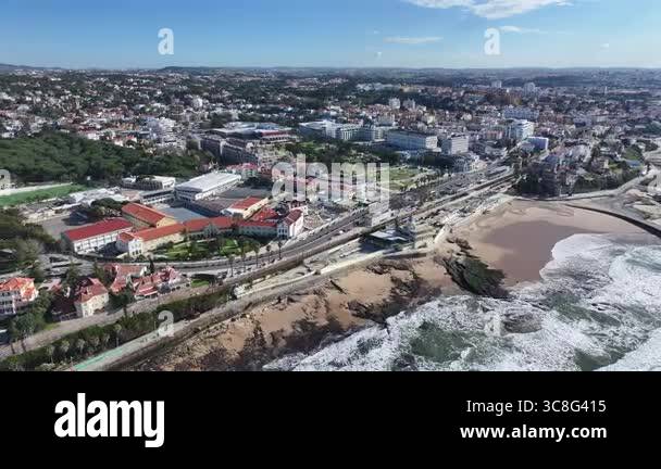 Estoril Coast At Cascais In District Of Lisbon Portugal. Coastal City ...
