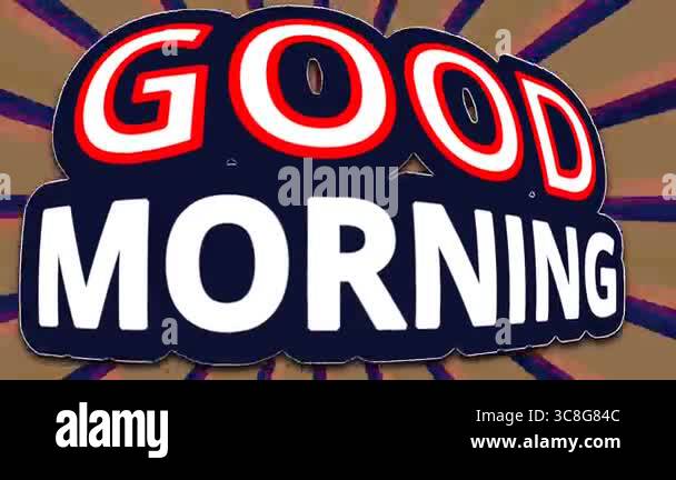 Good morning Typography animation.4k Stock Video Footage - Alamy