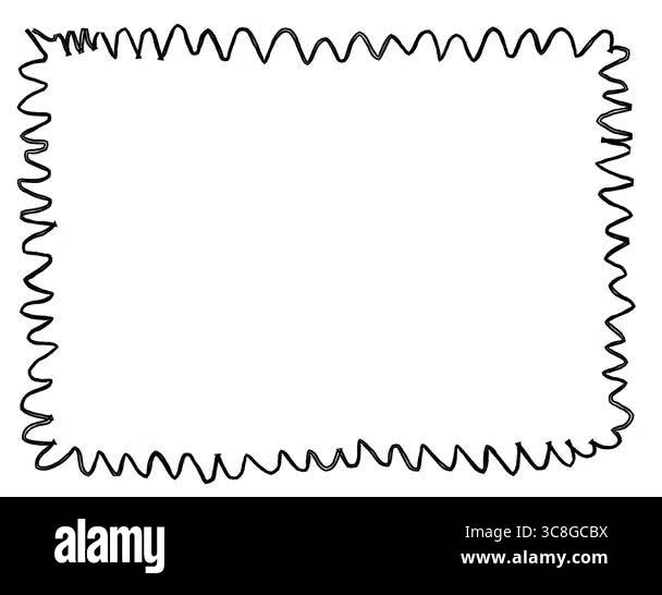 Doodle Line Frame Animation Loop Clip Stock Video Footage - Alamy