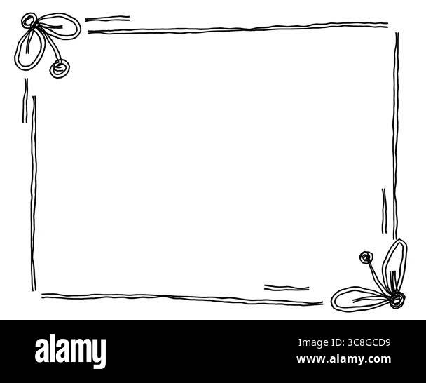 Looping Scribble Border Frame Design Stock Video Footage - Alamy